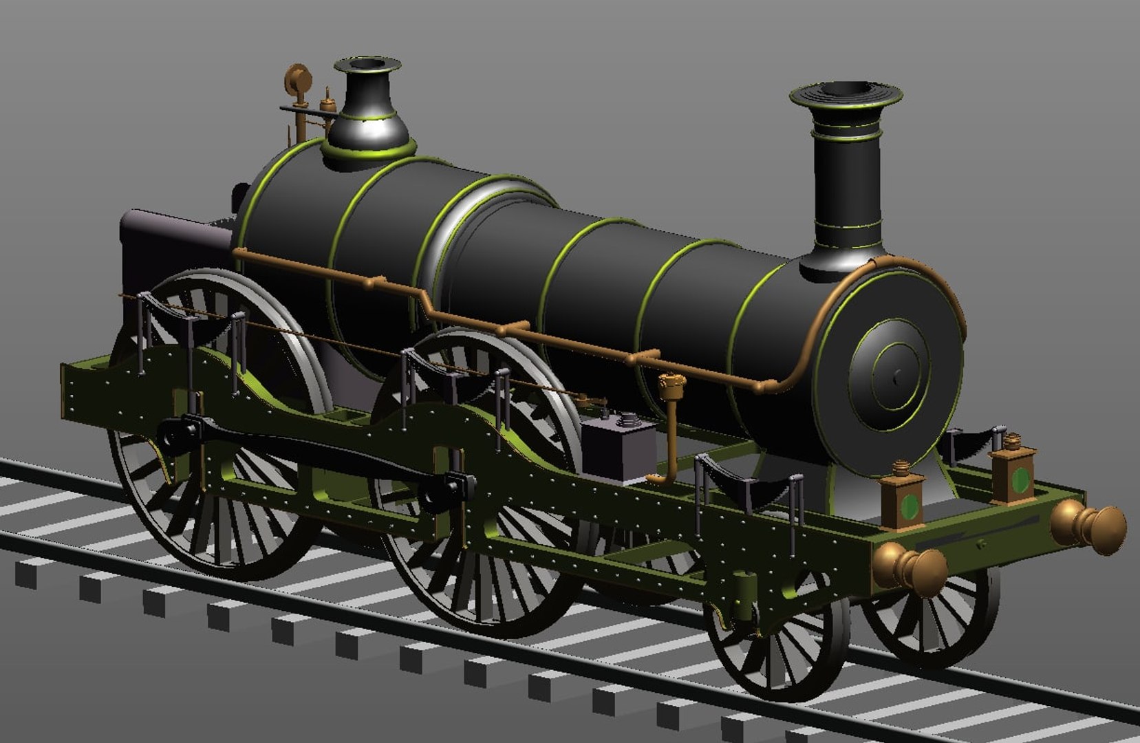 1866 British Express 3d Model