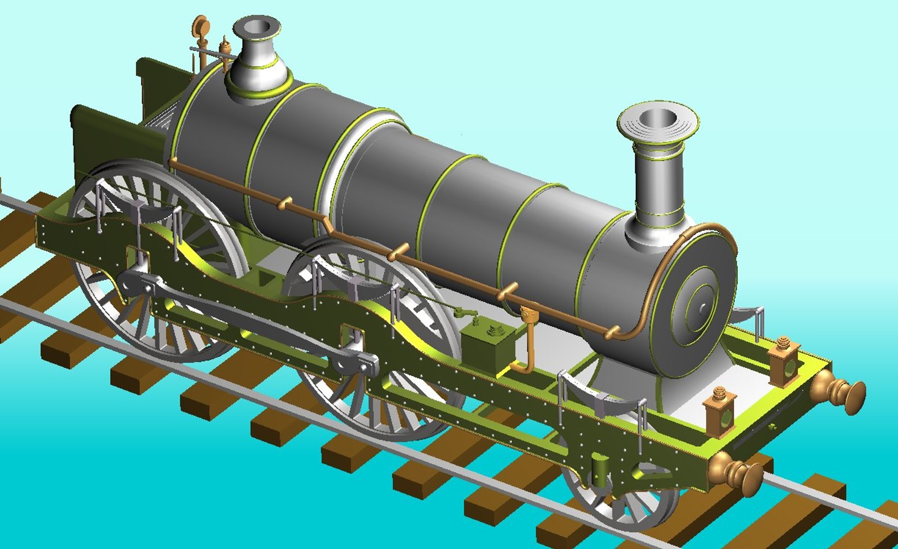 1866 British Express 3d Model