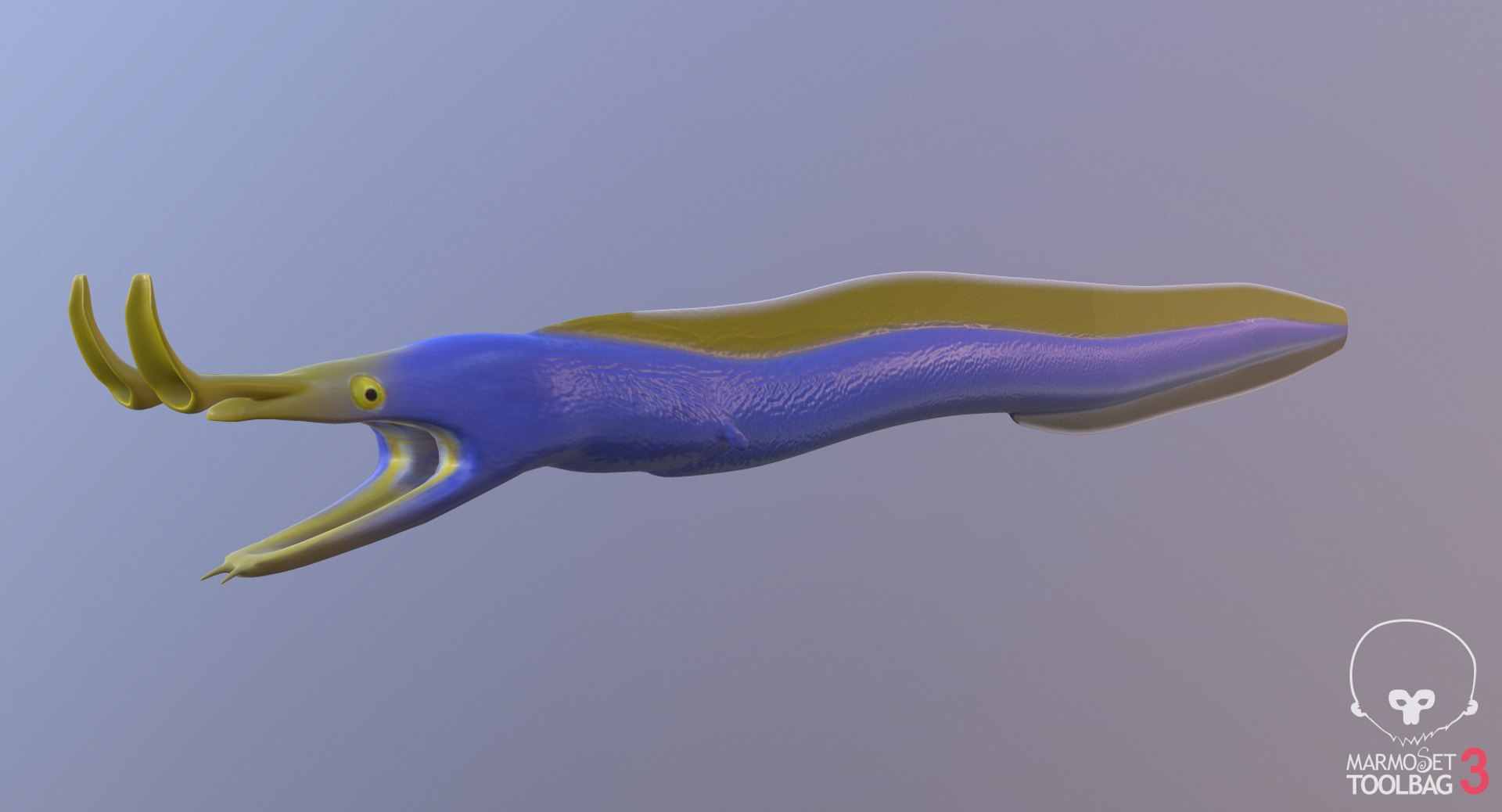 3D Ribbon Eel - TurboSquid 1330286