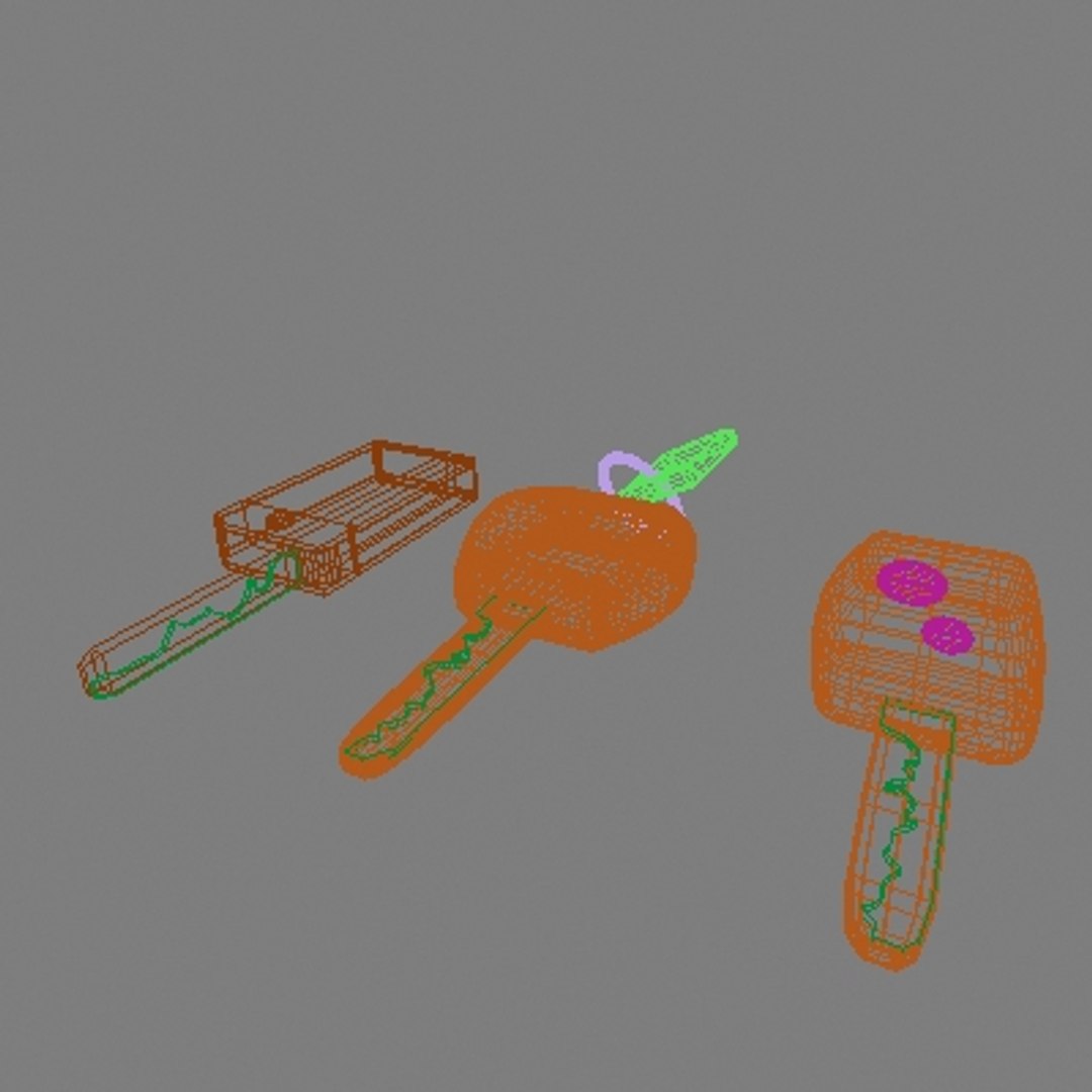 Car Keys 3d Model