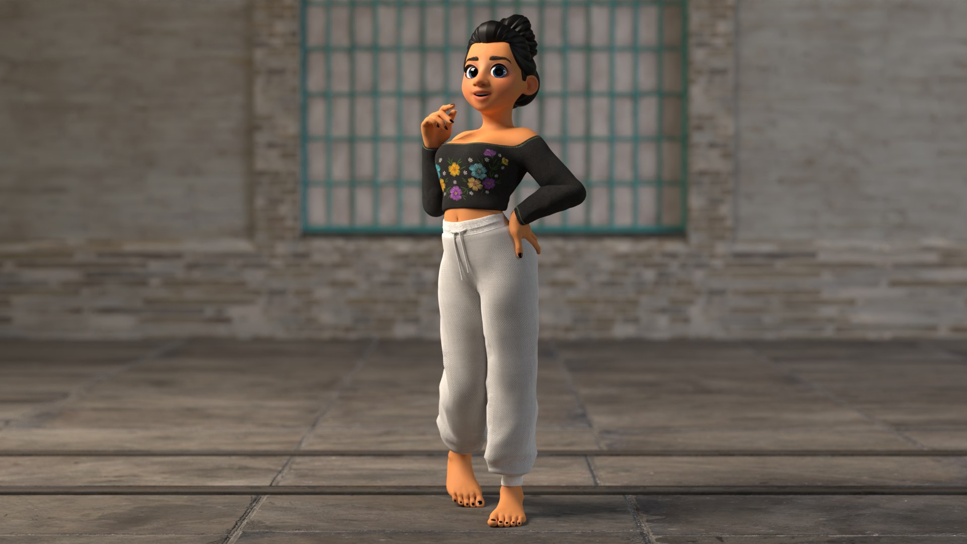 3D Chloe Girl Cartoon Character - TurboSquid 2068855