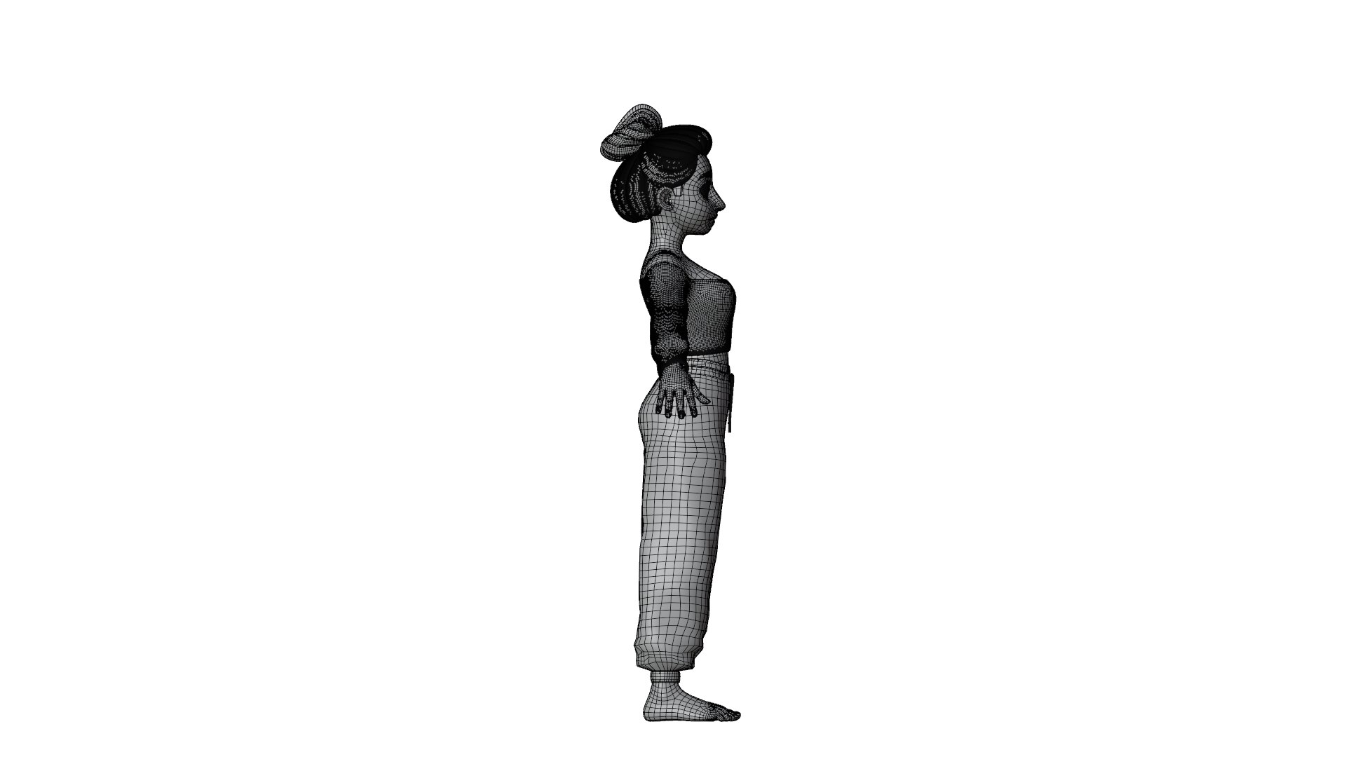 3D Chloe Girl Cartoon Character - TurboSquid 2068855