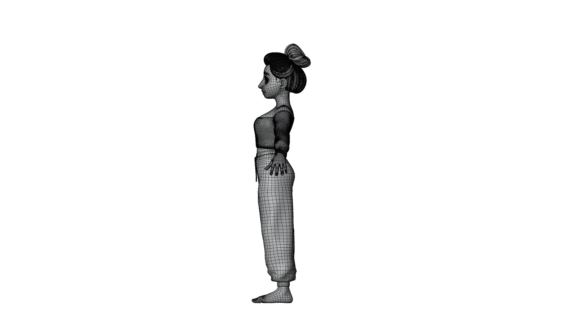 3D Chloe Girl Cartoon Character - TurboSquid 2068855