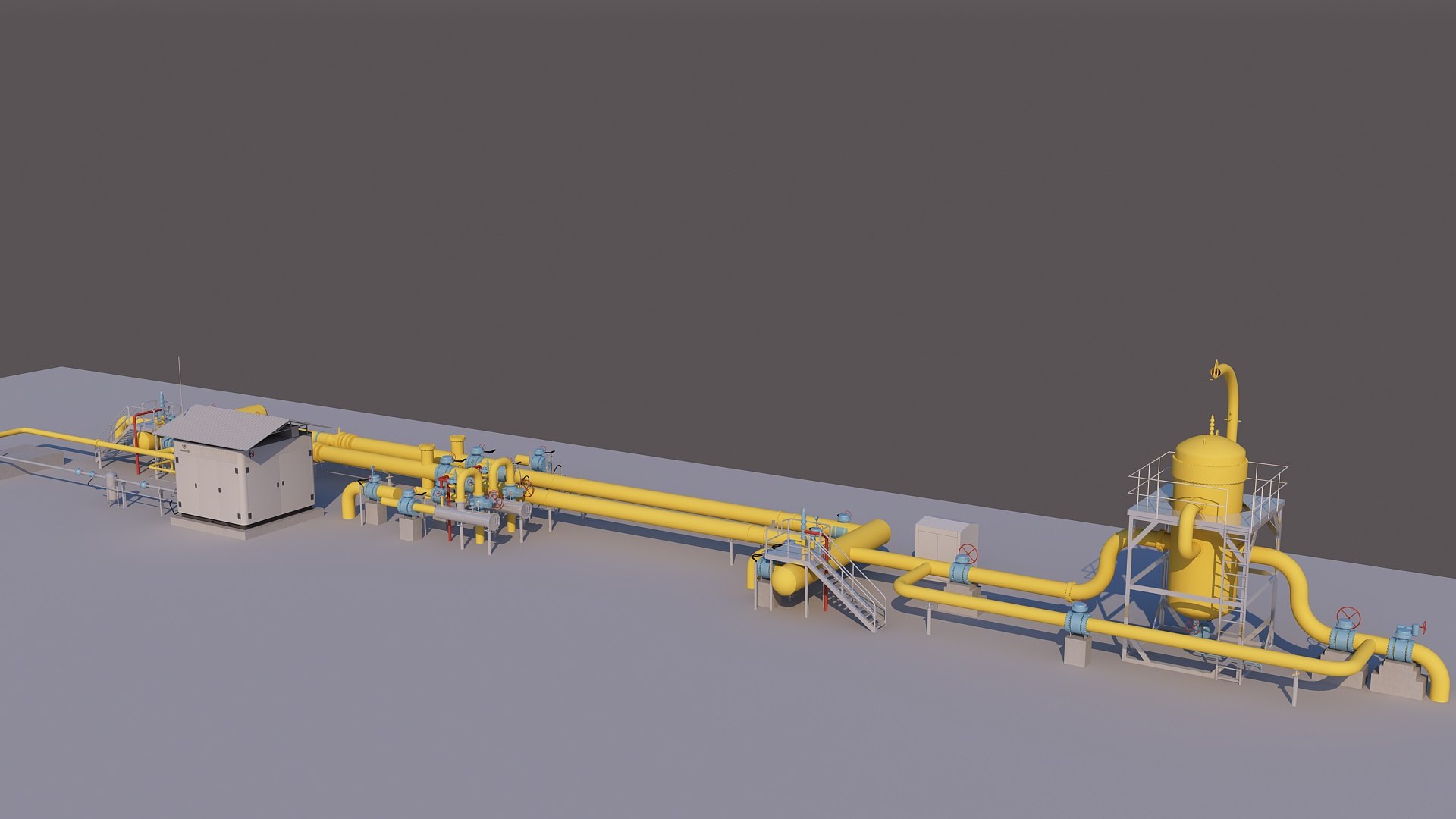 Natural Gas Pipeline Equipment 2 3D Model - TurboSquid 2210297