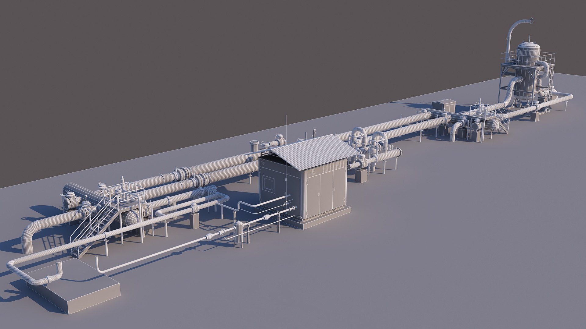Natural Gas Pipeline Equipment 2 3D Model - TurboSquid 2210297