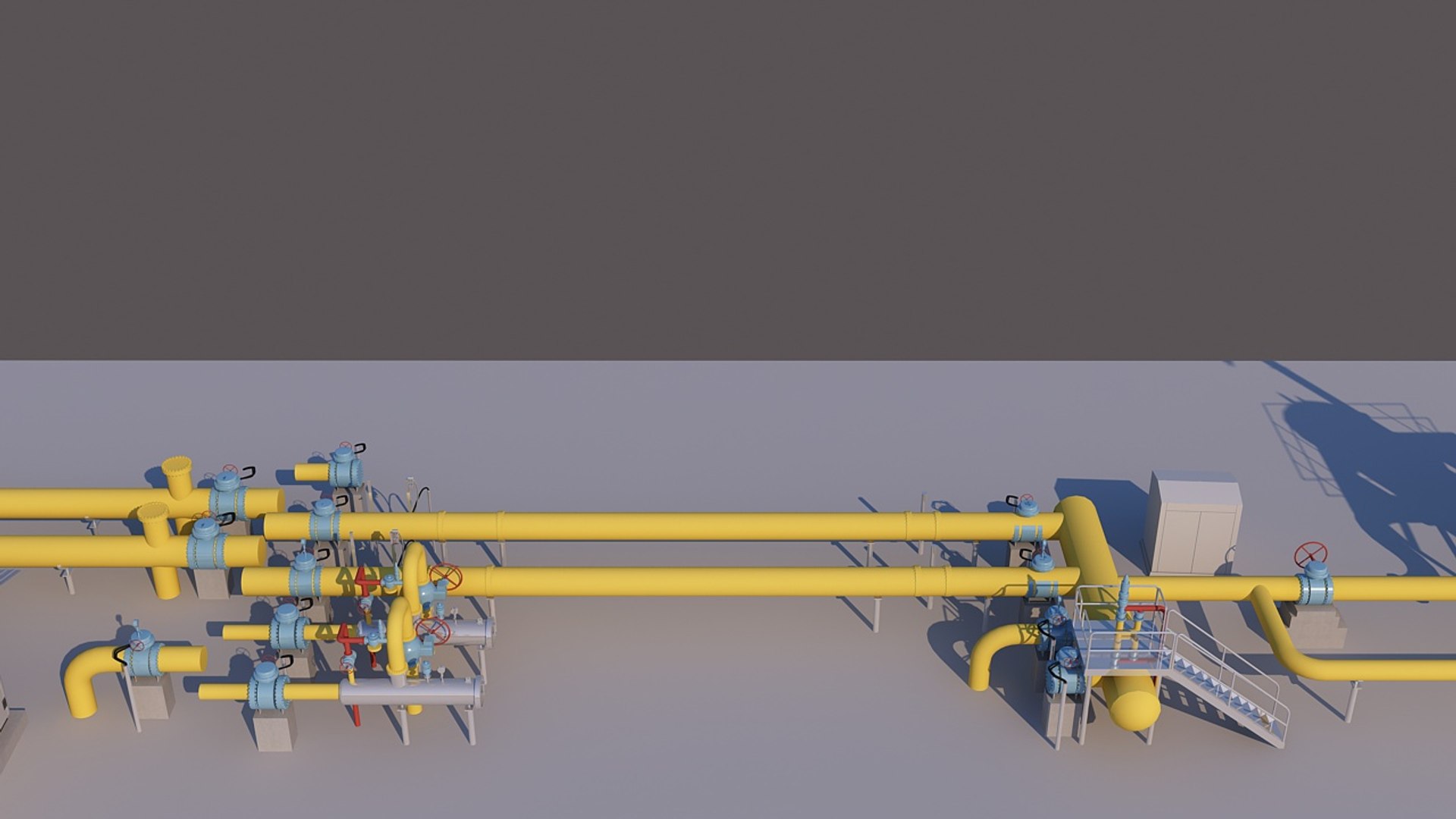 Natural Gas Pipeline Equipment 2 3D Model - TurboSquid 2210297
