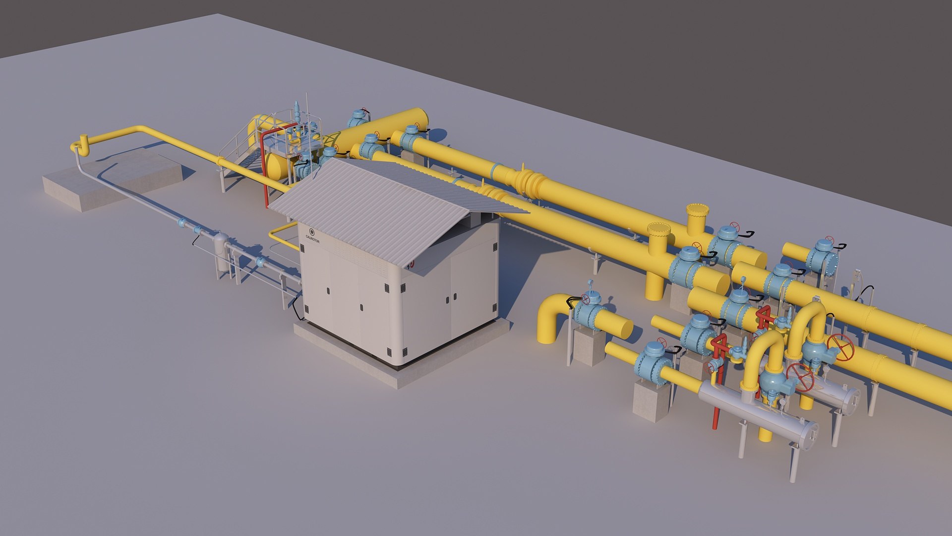 Natural Gas Pipeline Equipment 2 3D Model - TurboSquid 2210297