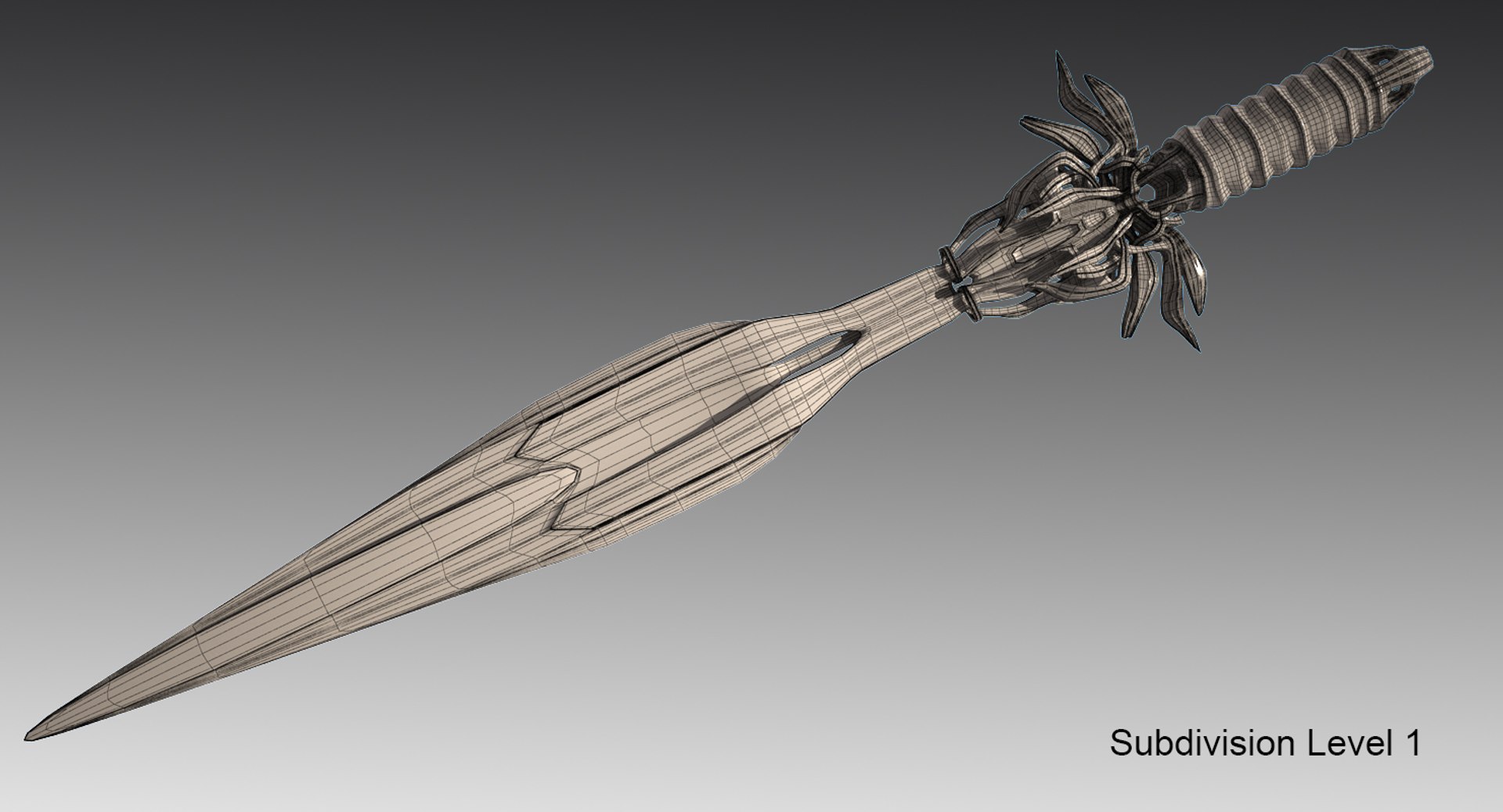 fantasy sword 3d max