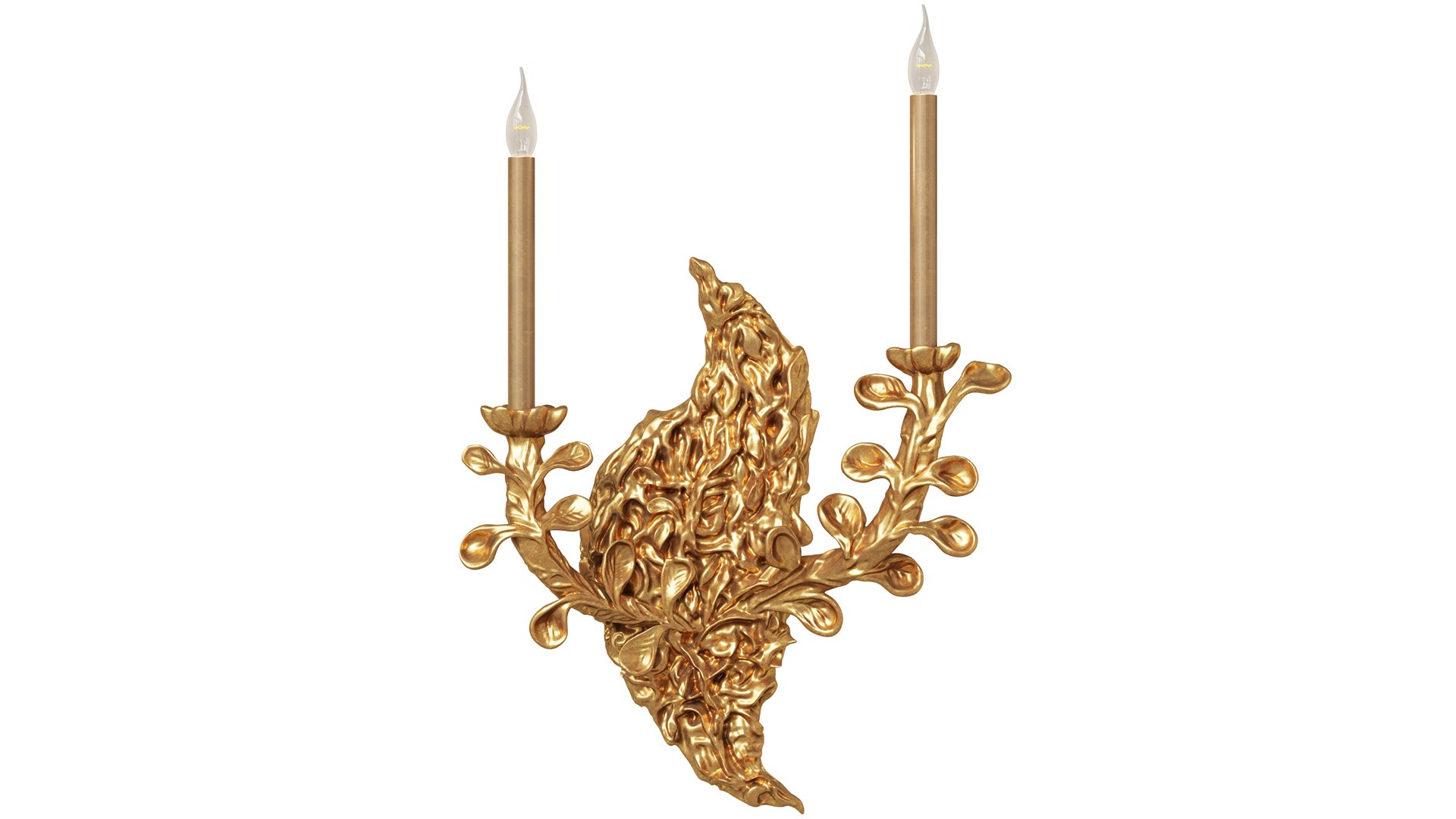 3D Gerald Bland Wall Light With Ceramic Leaf - TurboSquid 2317123