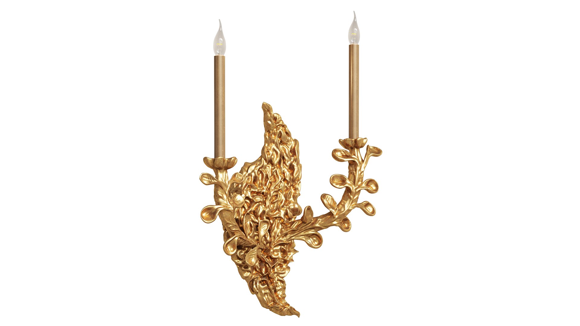 3D Gerald Bland Wall Light With Ceramic Leaf - TurboSquid 2317123