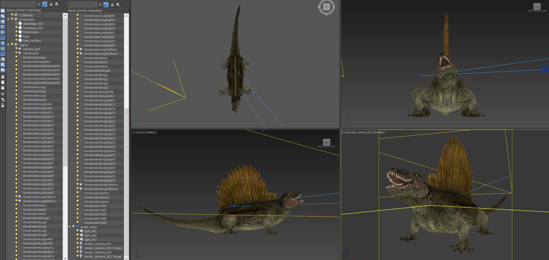 Dimetrodon 3D Model - TurboSquid 1647601