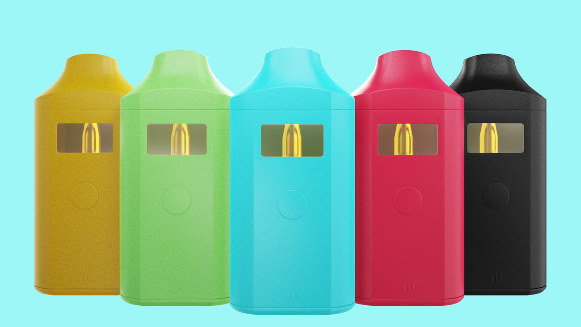3D Model Trendy Disposable Vapes In Multiple Flavors - TurboSquid 2379625