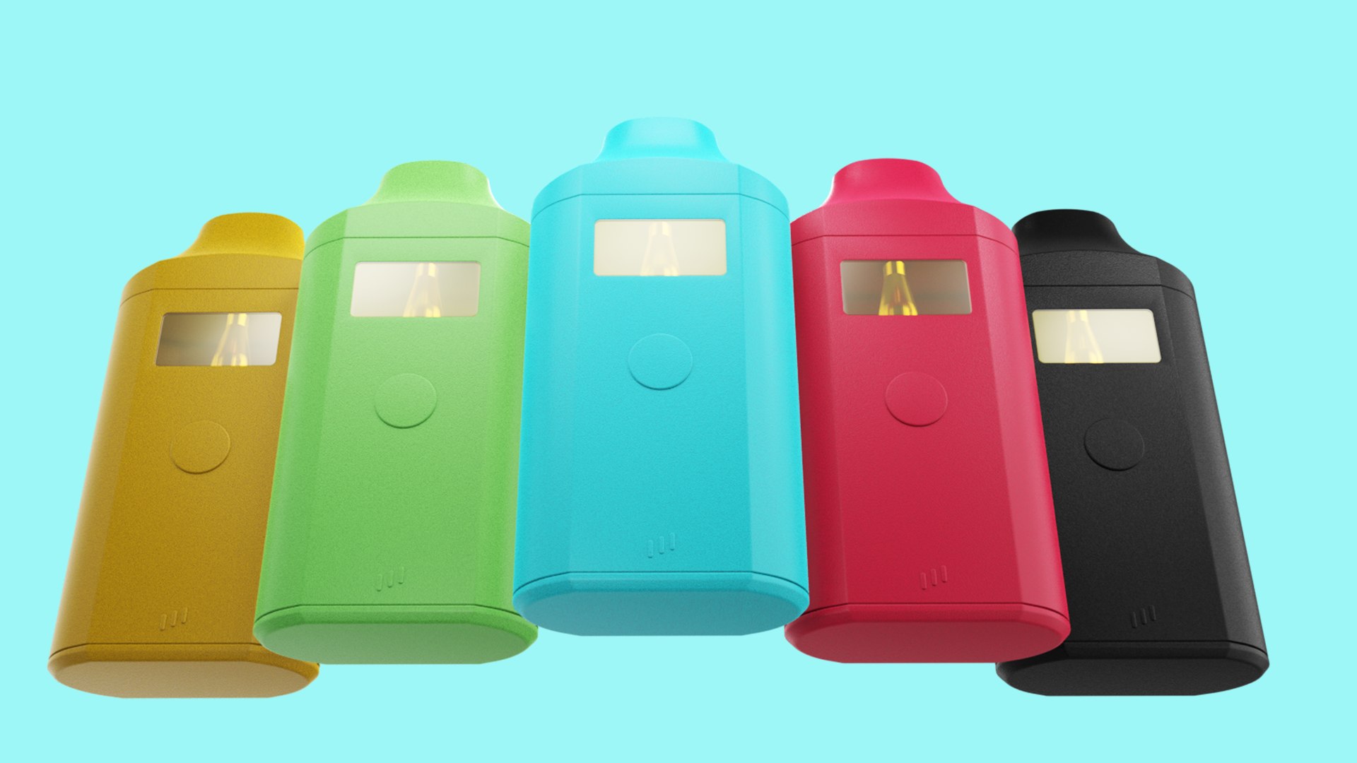 3D Model Trendy Disposable Vapes In Multiple Flavors - TurboSquid 2379625