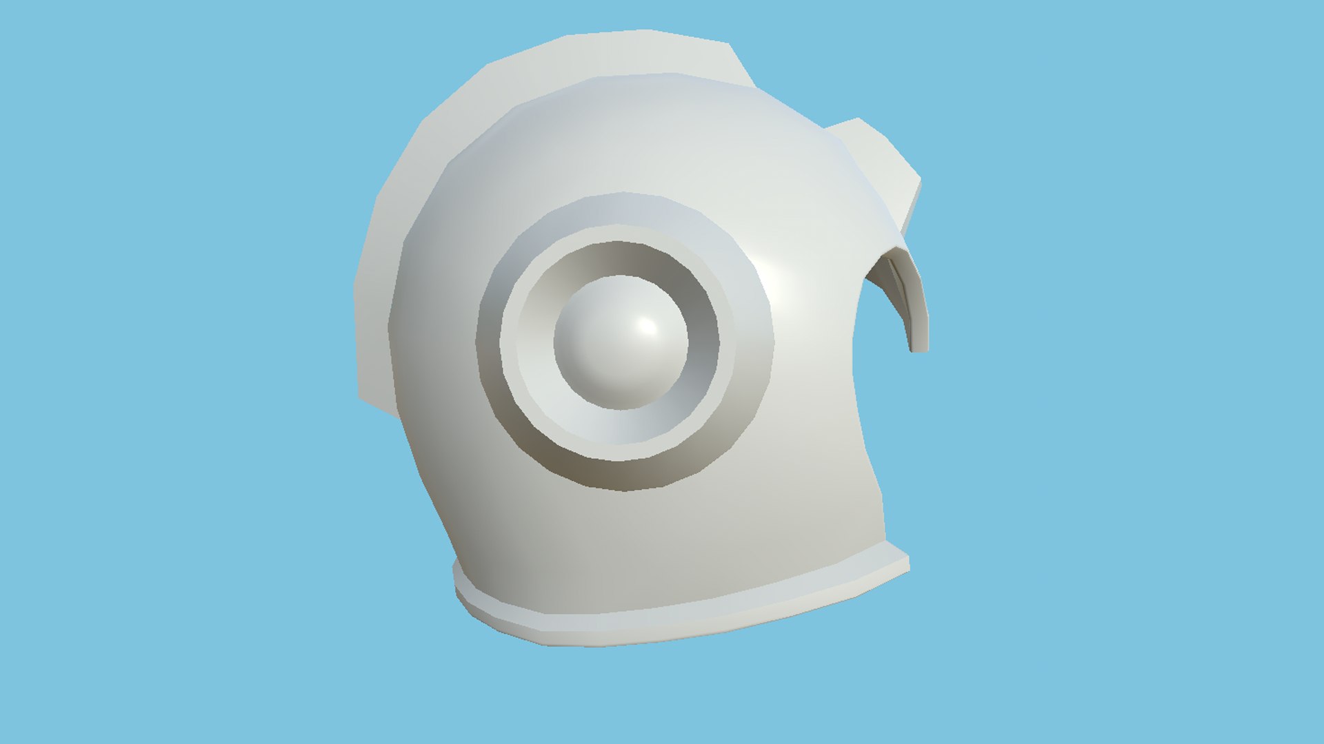 3D Megaman Helmet 03 Blue Stylized - Character Design Fashion ...