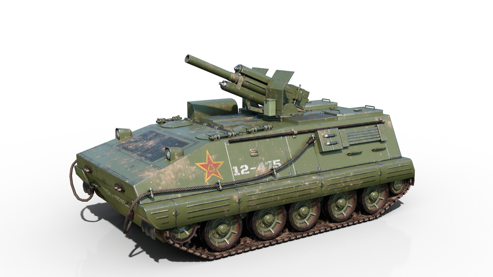 3D PLA PLZ-07 Self-propelled Howitzer - TurboSquid 2397479