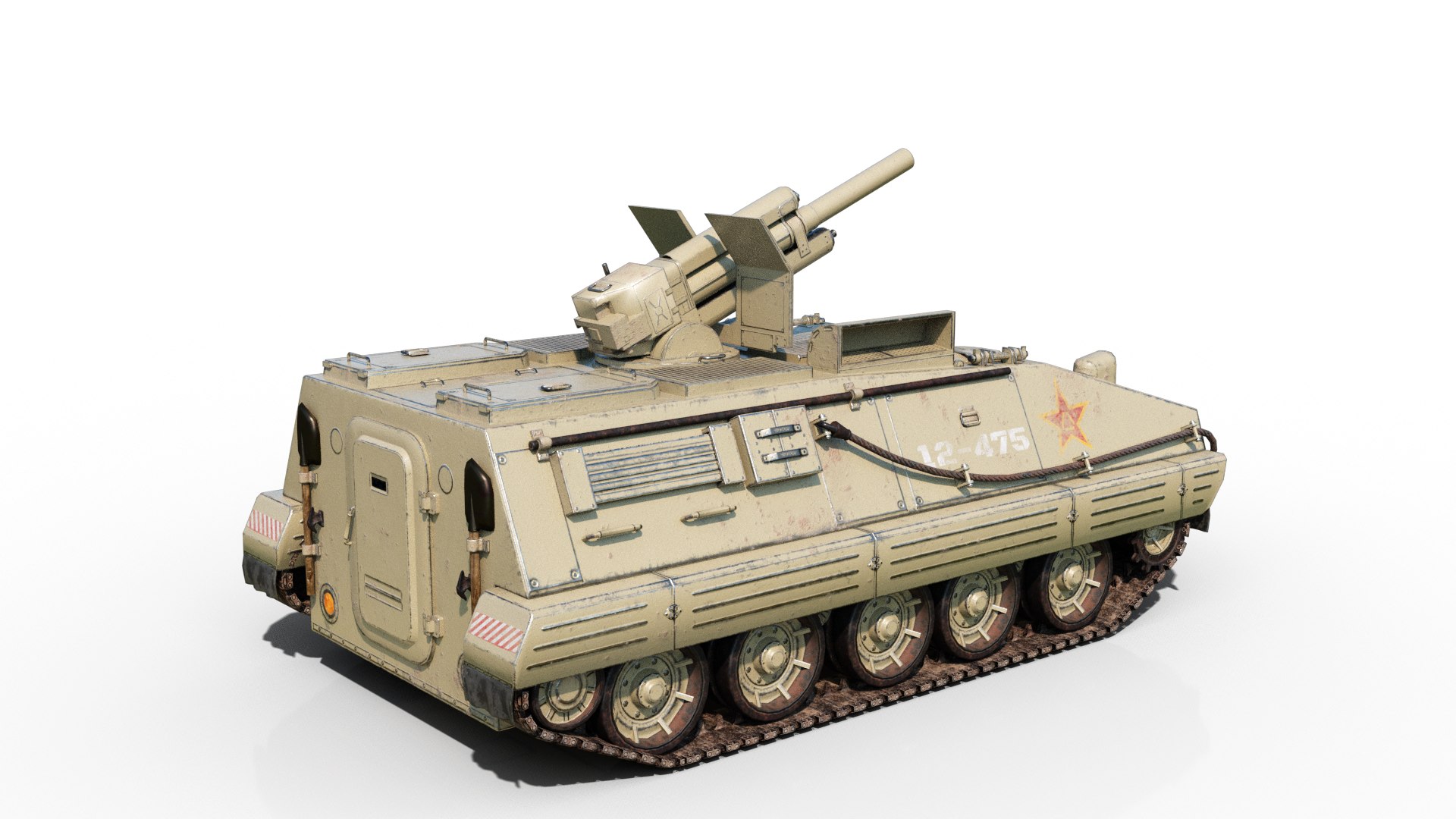 3D PLA PLZ-07 Self-propelled Howitzer - TurboSquid 2397479