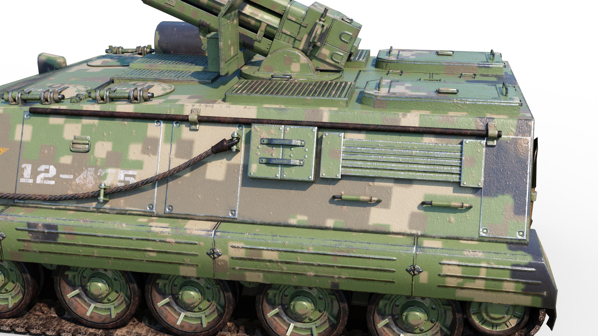 3D PLA PLZ-07 Self-propelled Howitzer - TurboSquid 2397479
