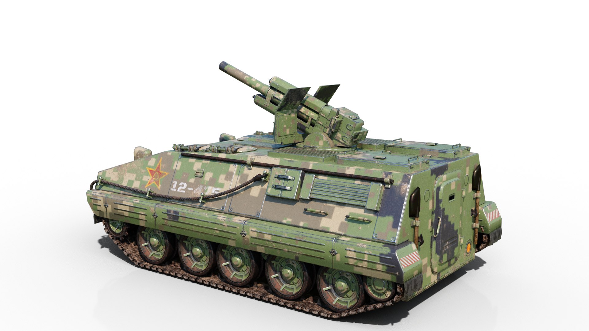 3D PLA PLZ-07 Self-propelled Howitzer - TurboSquid 2397479