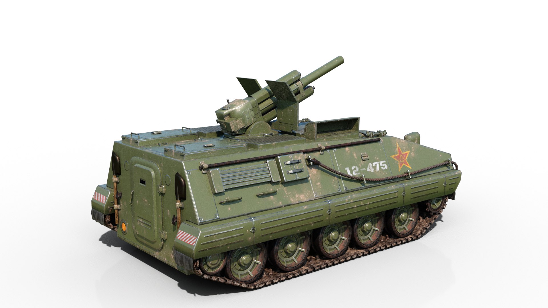 3D PLA PLZ-07 Self-propelled Howitzer - TurboSquid 2397479