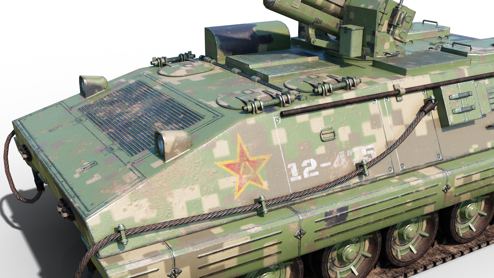 3D PLA PLZ-07 Self-propelled Howitzer - TurboSquid 2397479