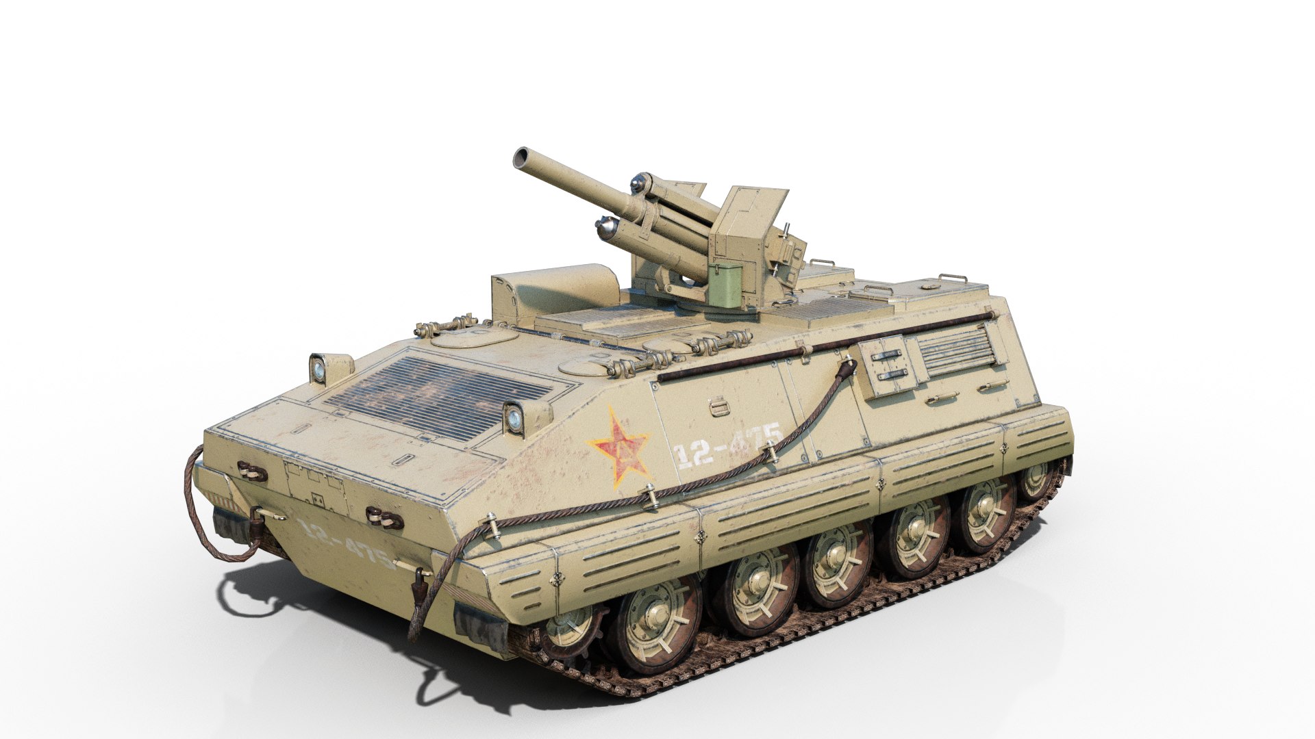 3D PLA PLZ-07 Self-propelled Howitzer - TurboSquid 2397479