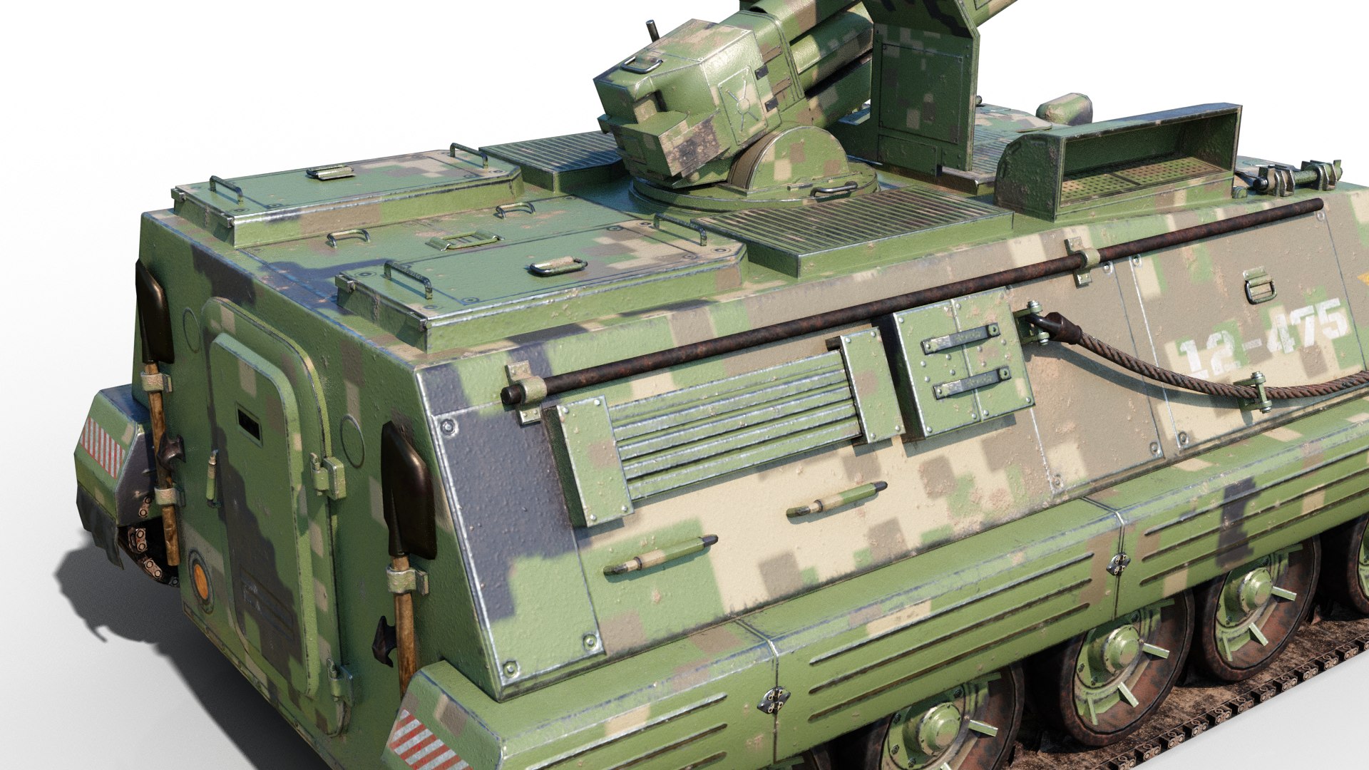 3D PLA PLZ-07 Self-propelled Howitzer - TurboSquid 2397479