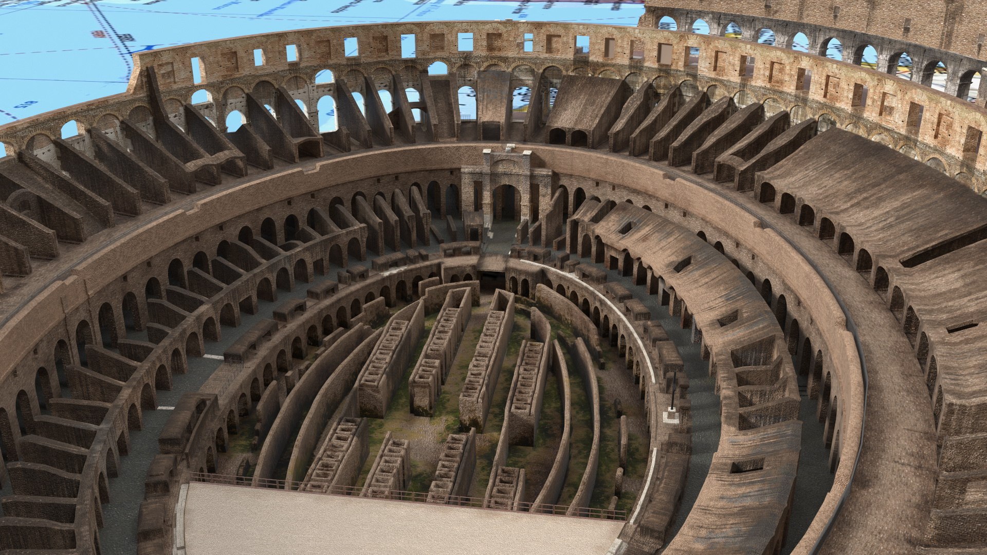 3D Colosseum on Italy Map model - TurboSquid 1884930