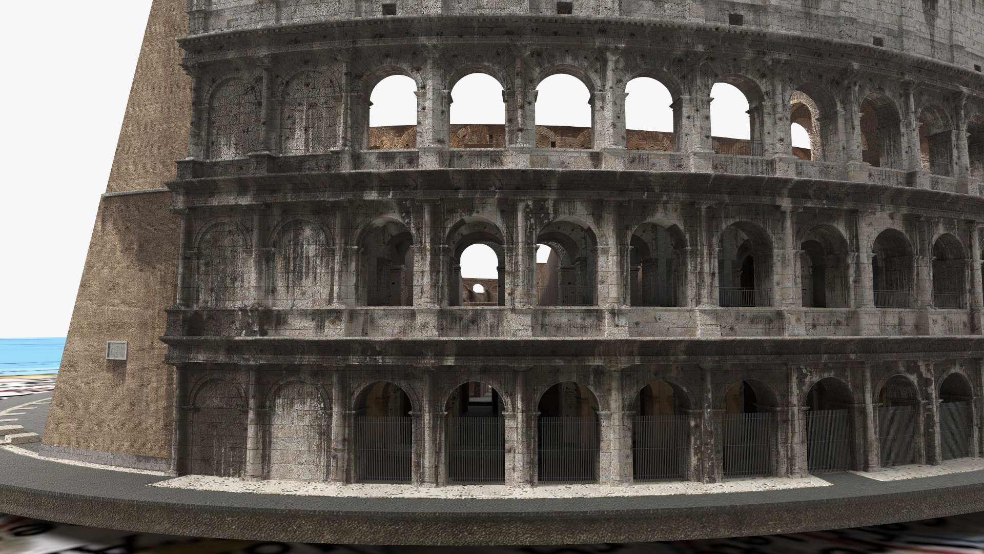 3D Colosseum on Italy Map model - TurboSquid 1884930