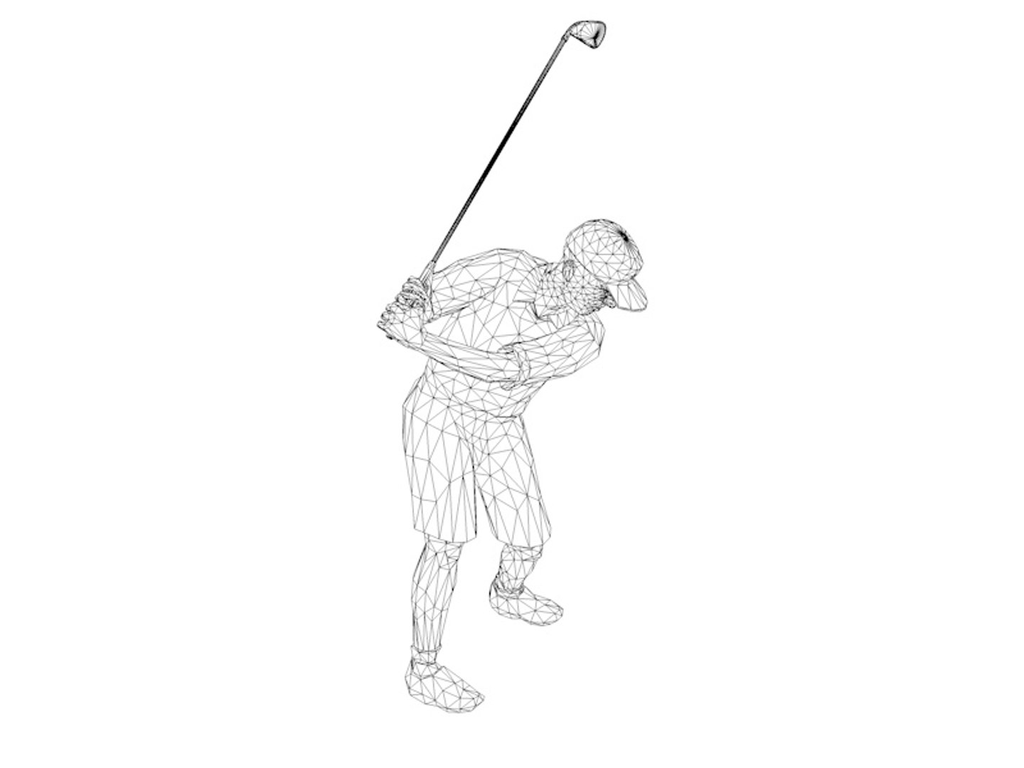 3d Basic Golfer Model