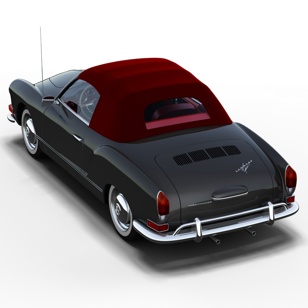 3d volkswagen karmann ghia convertible