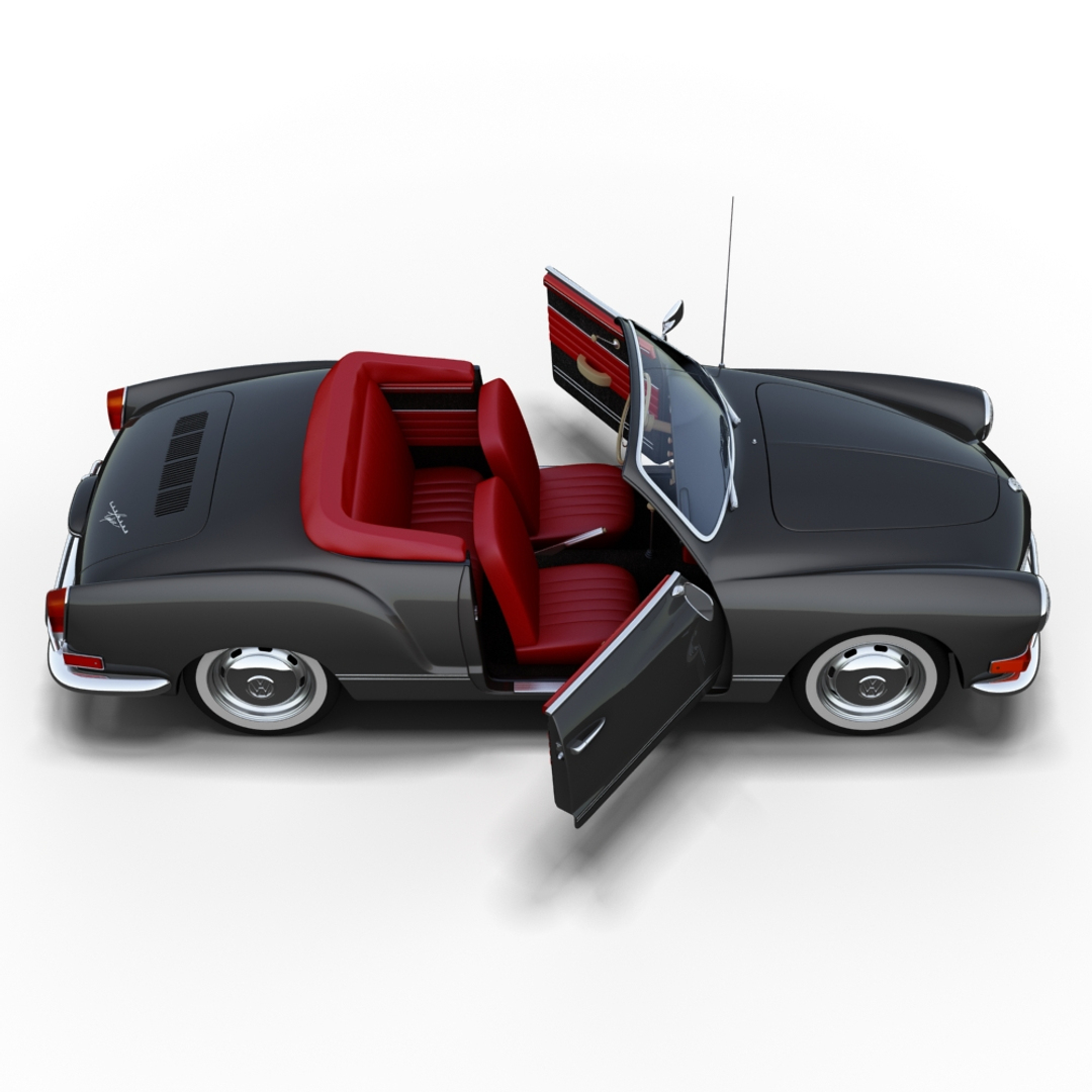 3d volkswagen karmann ghia convertible