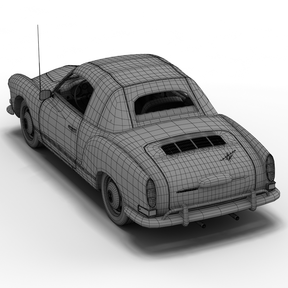 3d volkswagen karmann ghia convertible