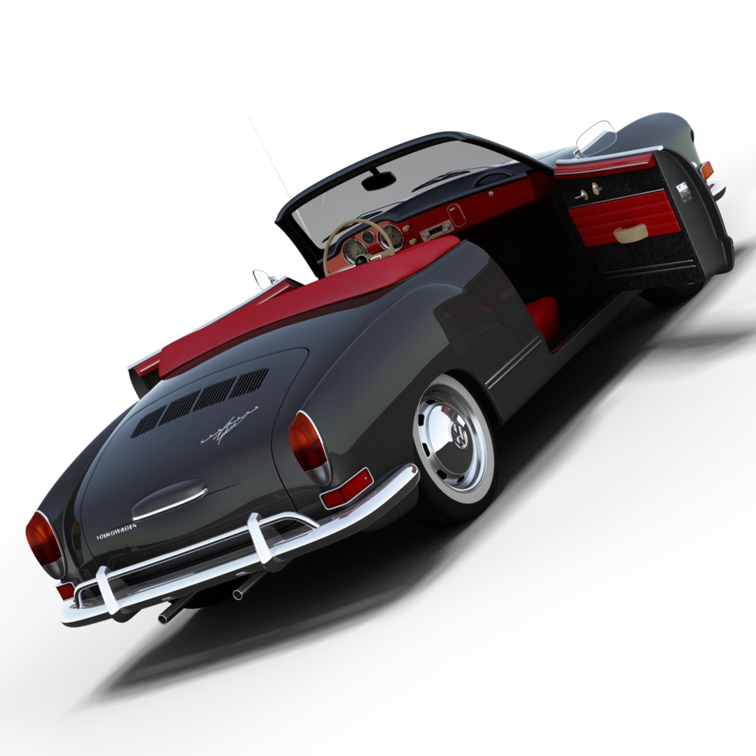 3d volkswagen karmann ghia convertible