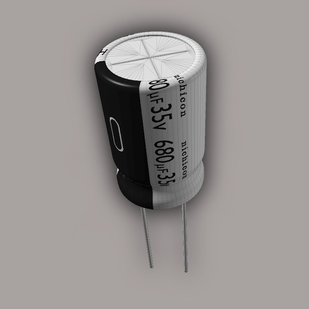 3d Physically Electrolytic Capacitor Model