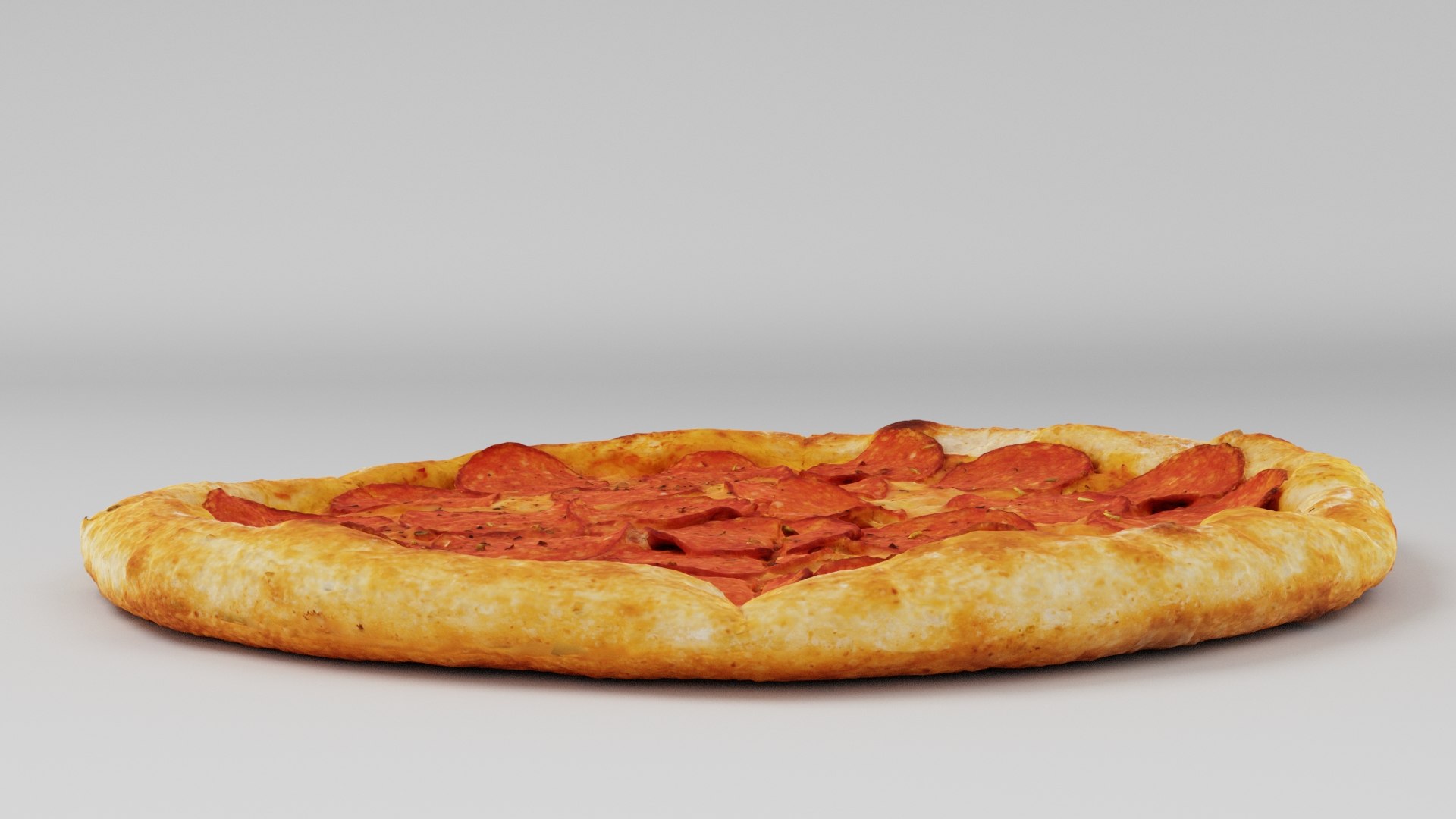 Pizza With Salamy And Cheese 3D Model - TurboSquid 2142368