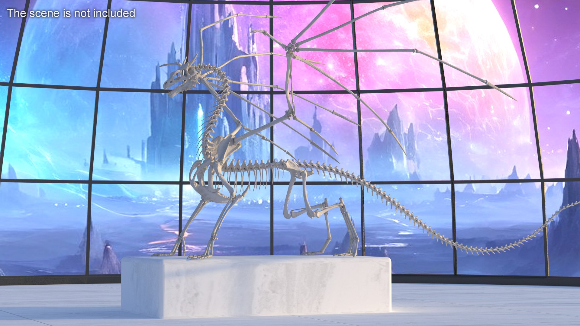 3D Dragon Skeleton - TurboSquid 2368245