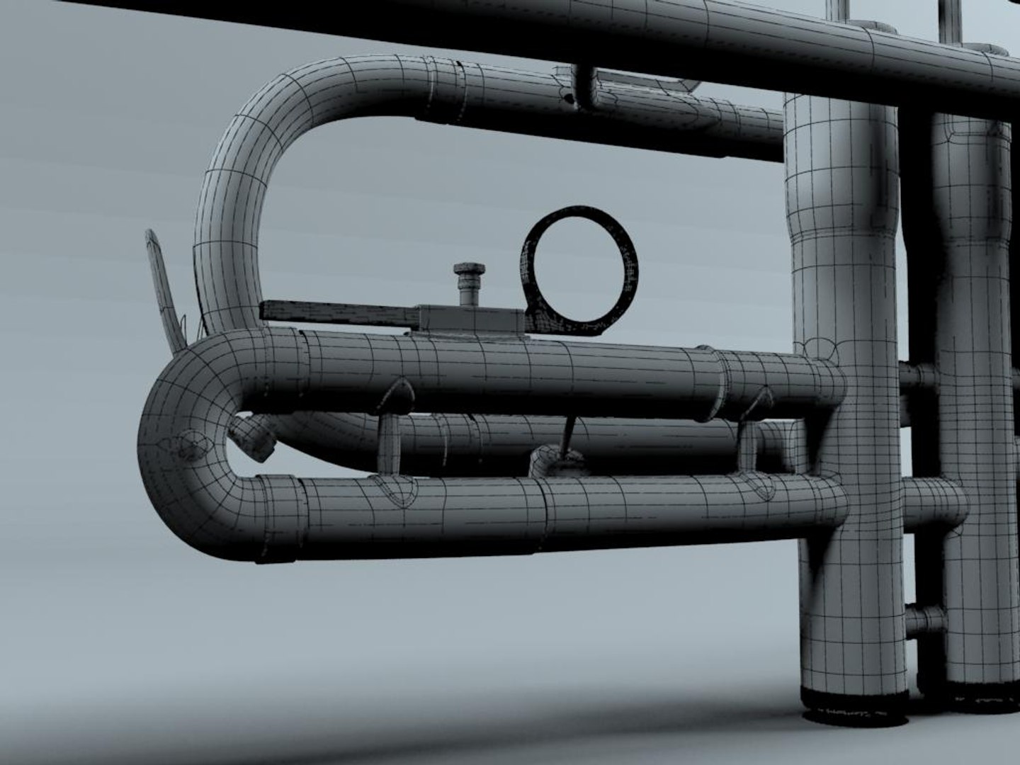 3d trumpet weril modeled model