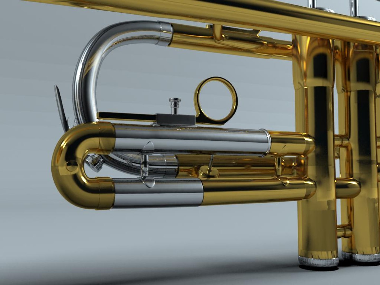 3d trumpet weril modeled model