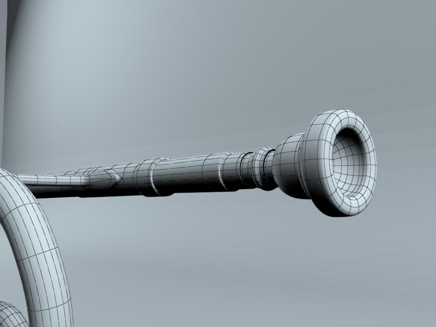 3d trumpet weril modeled model
