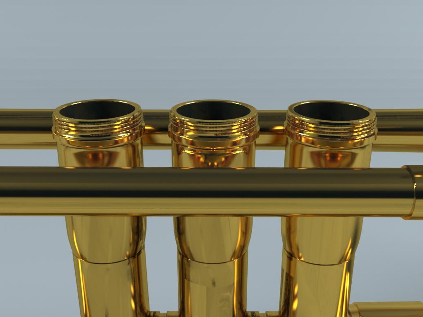 3d trumpet weril modeled model