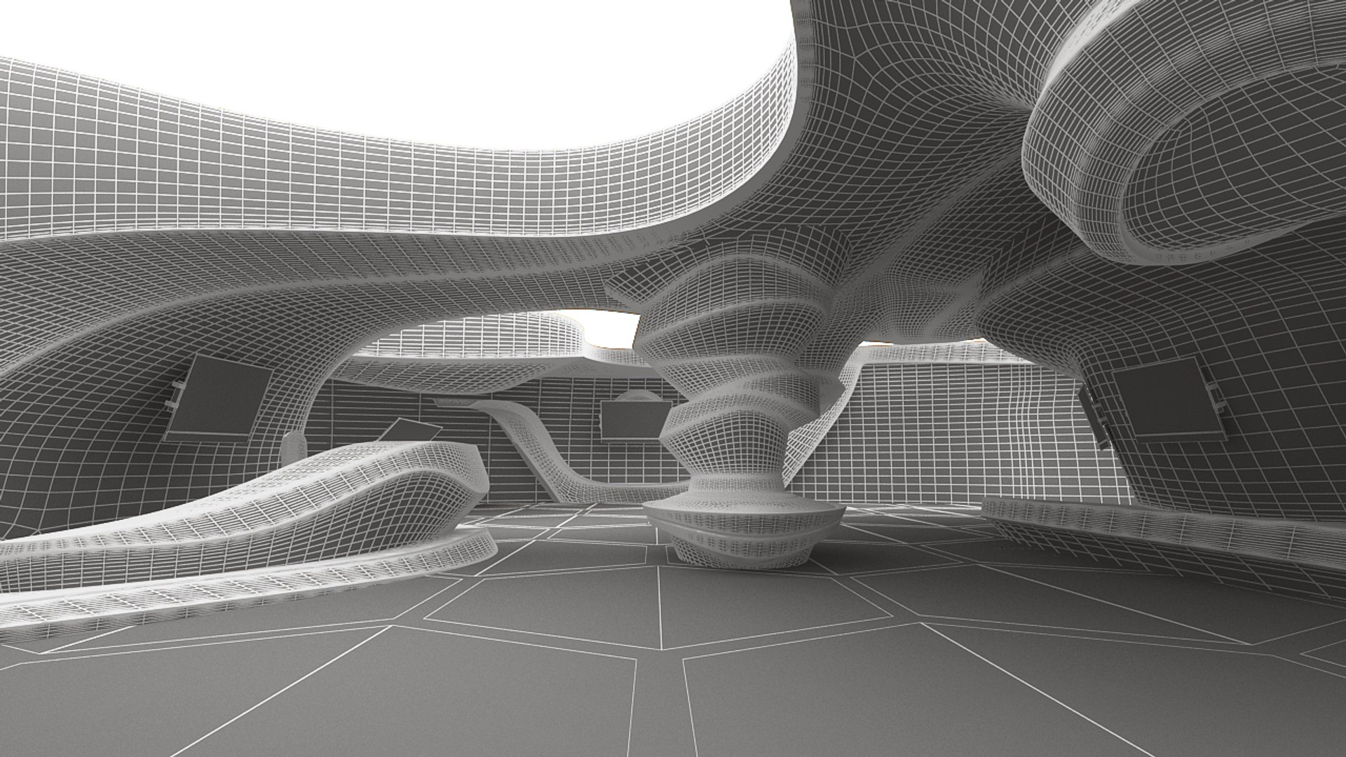 Sci-fi Futuristic Room Design 3D Model - TurboSquid 1390732