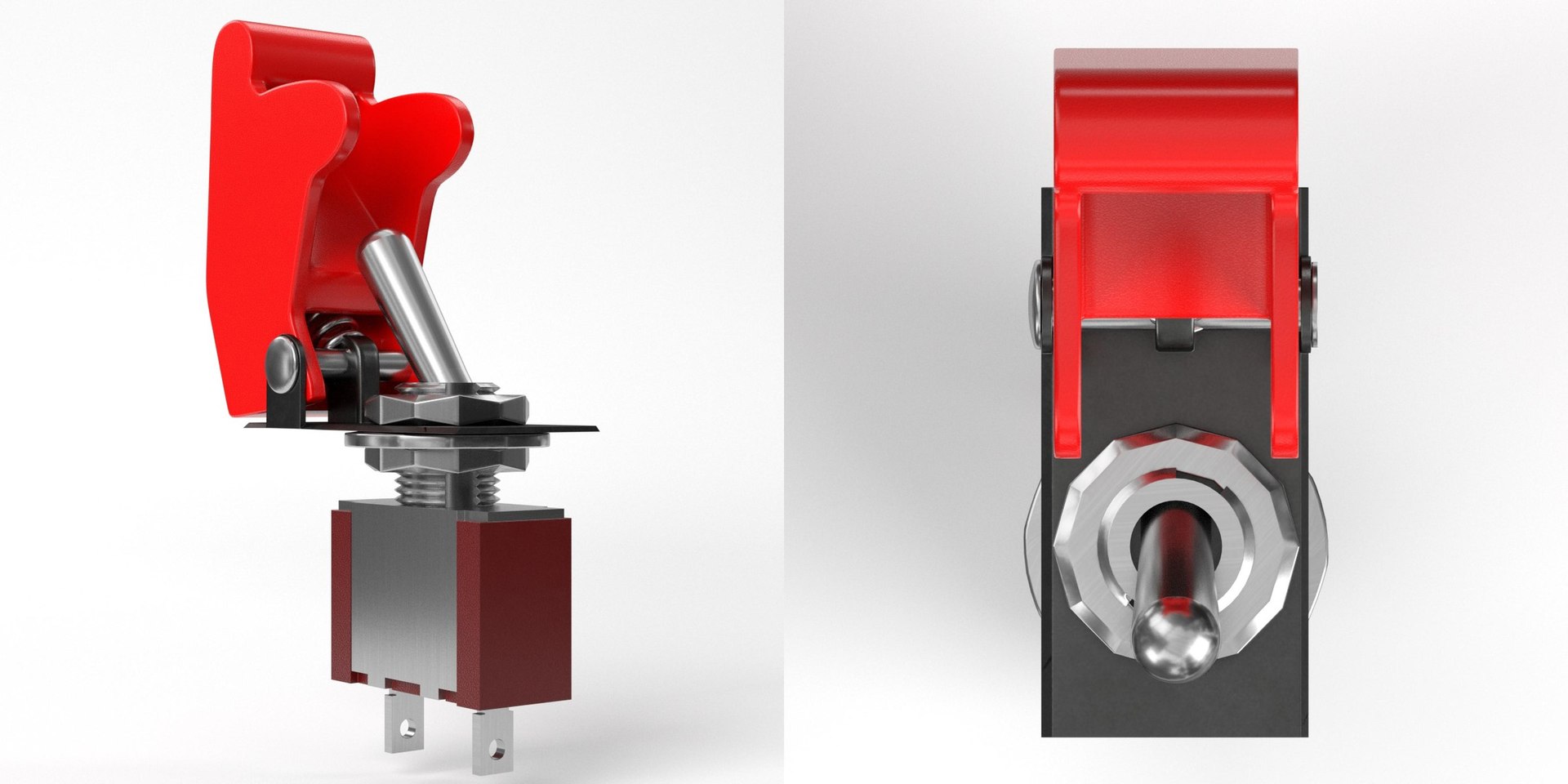 3D Toggle Switch With Guard 2 - TurboSquid 1883543