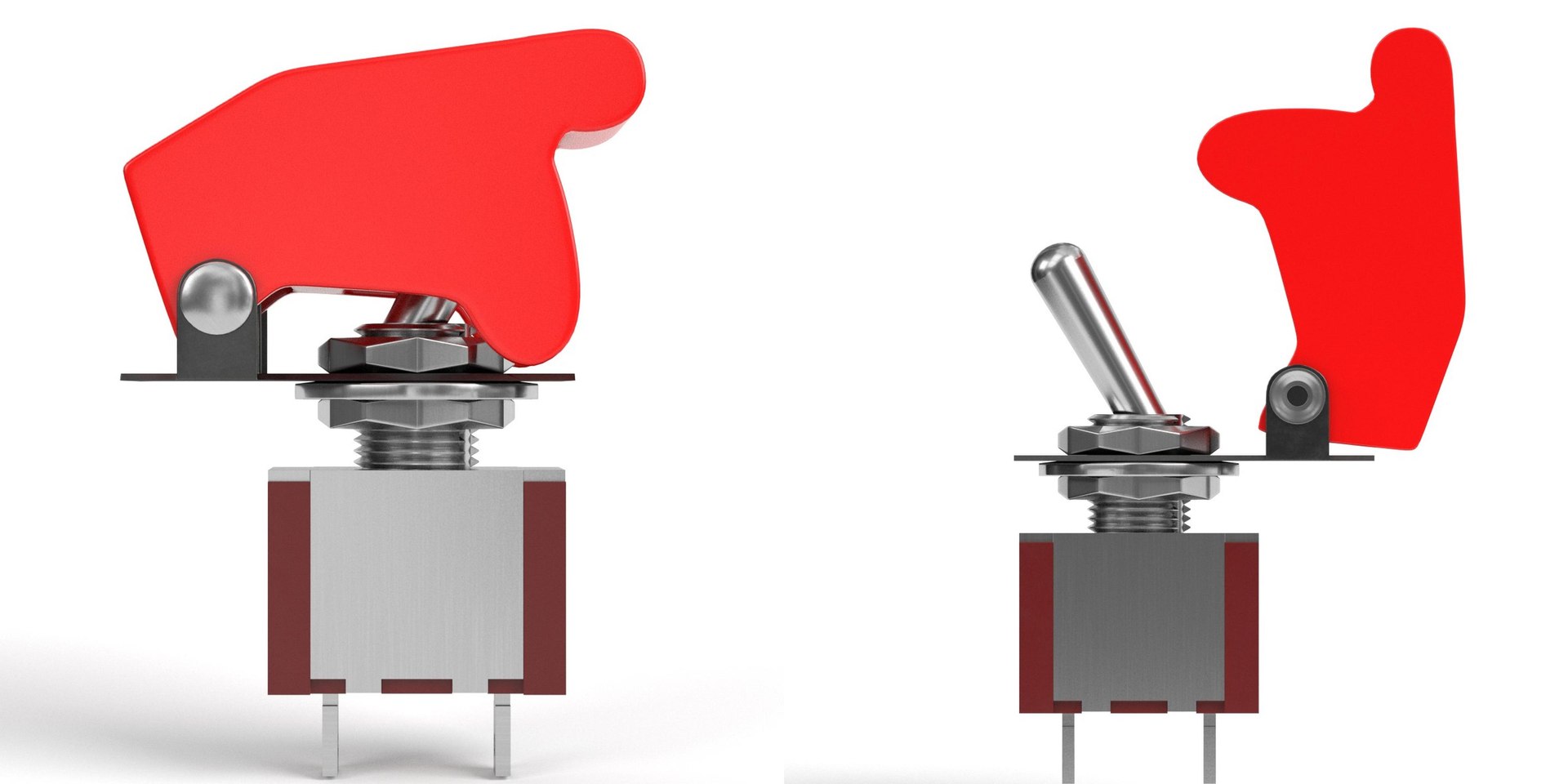 3D Toggle Switch With Guard 2 - TurboSquid 1883543