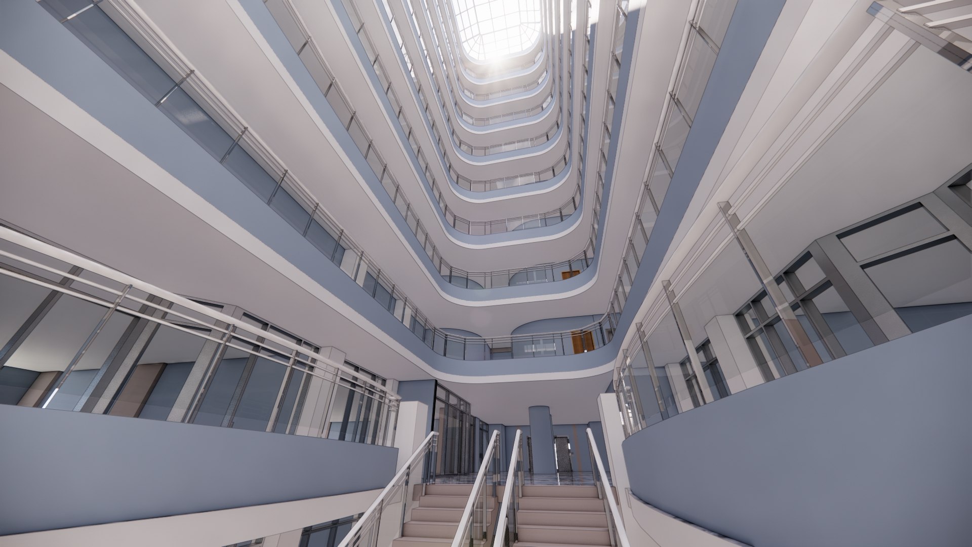 Hotel Building In Revit 3D Model - TurboSquid 2220215