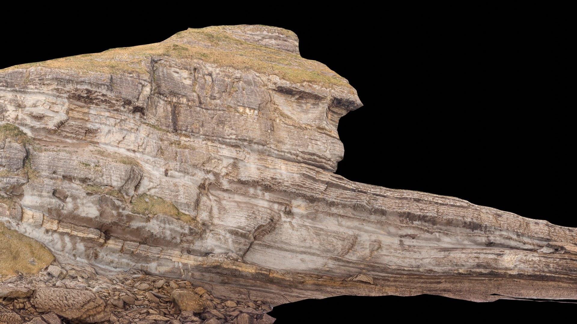 Coastal Cliff Scan 07 16K 3D model - TurboSquid 1865957