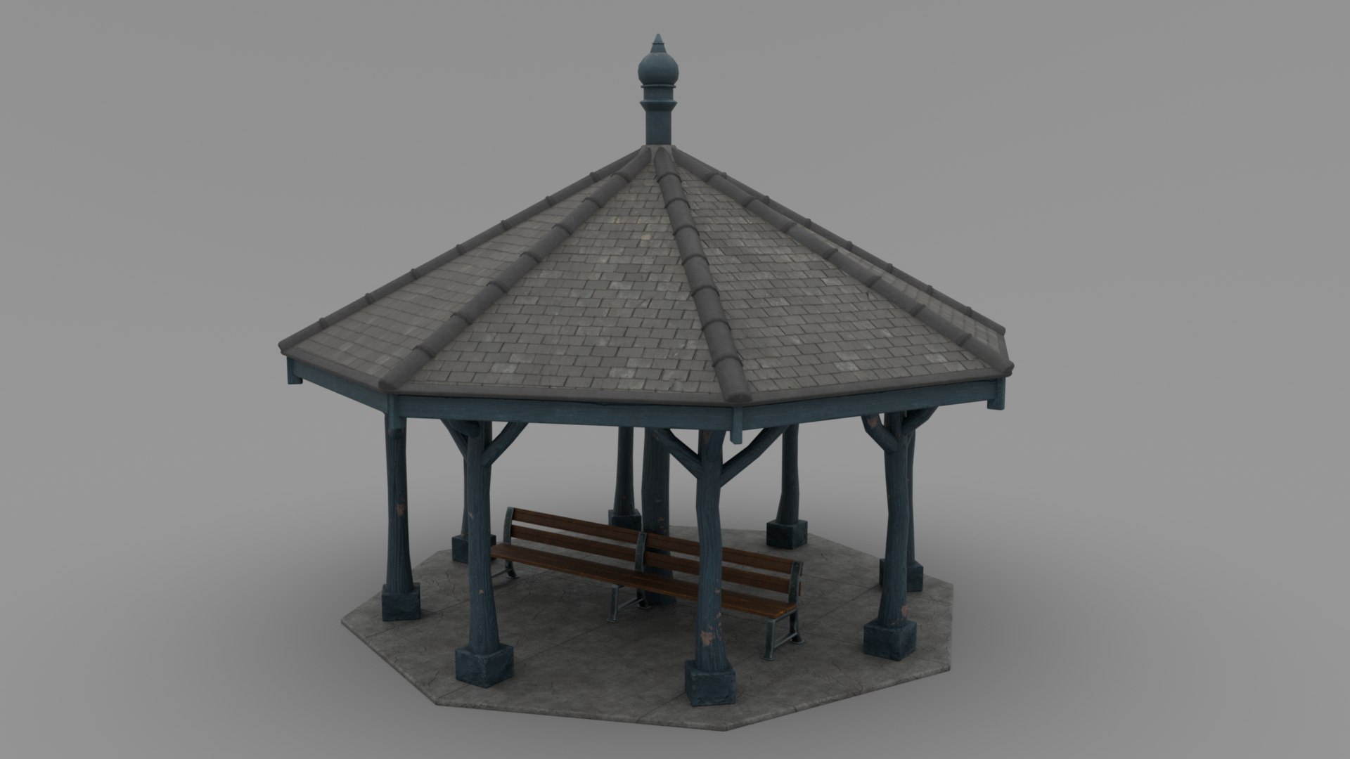 3D Park Gazebo - TurboSquid 1963361