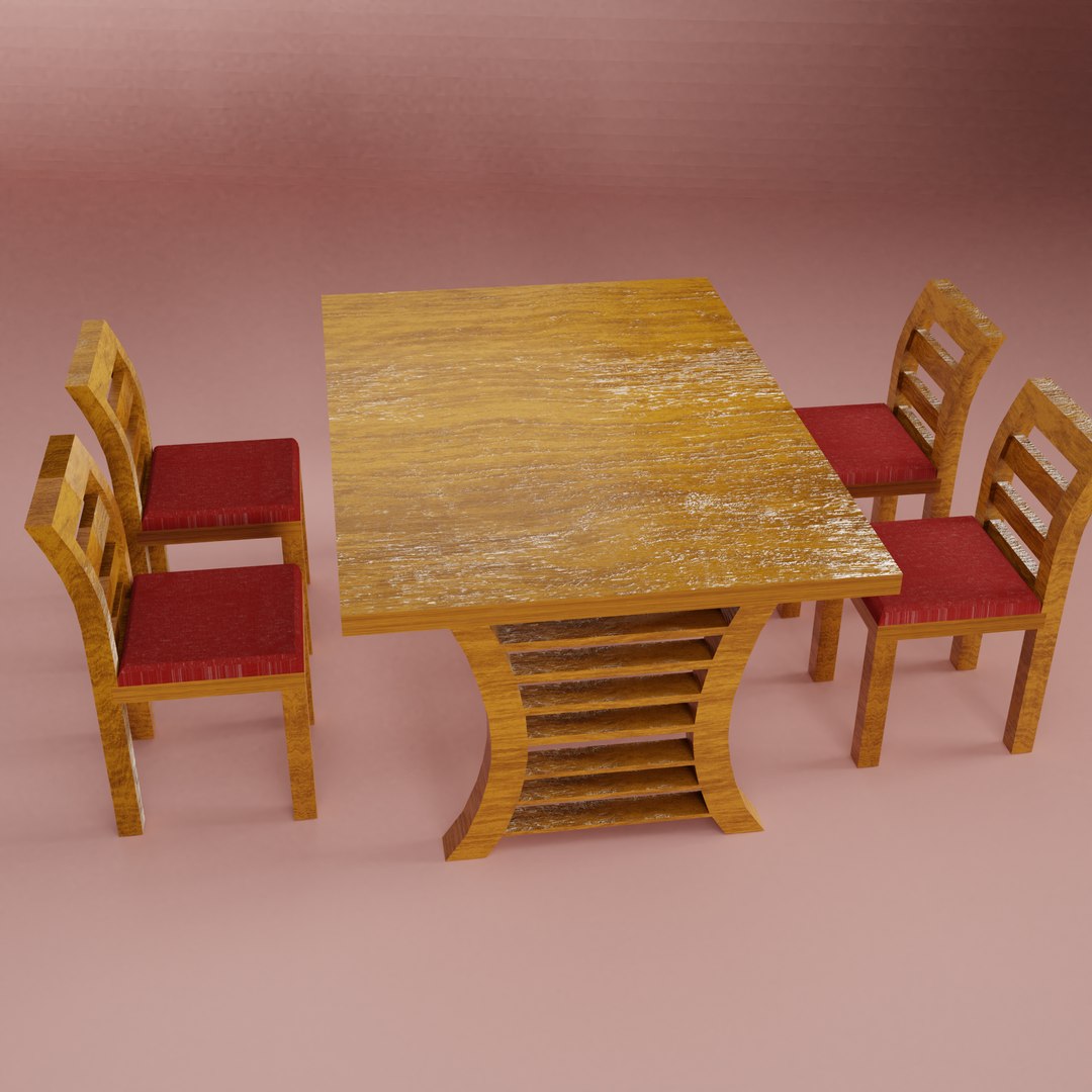 Dinning Table 3D Model - TurboSquid 1725372
