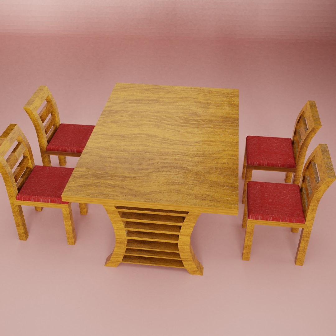Dinning Table 3D Model - TurboSquid 1725372
