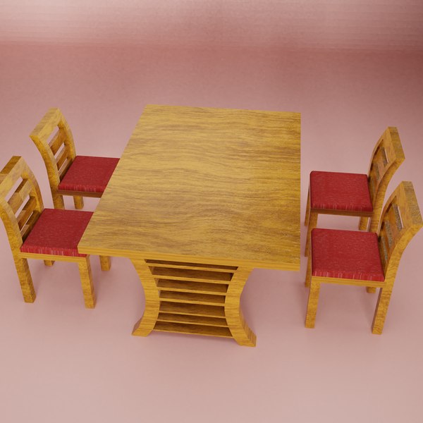 Dinning Table 3D model - TurboSquid 1725372