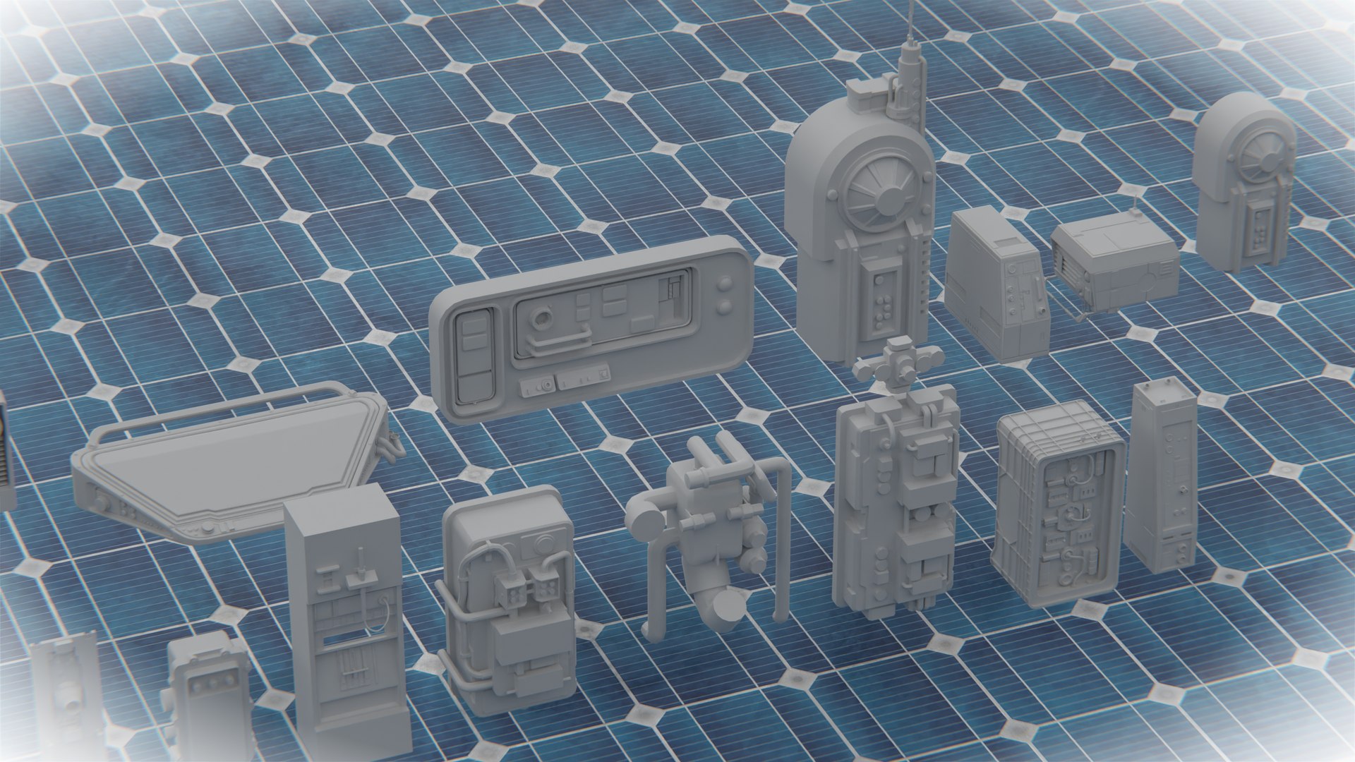 3D Scifi Various Kitbash Model - TurboSquid 2137290